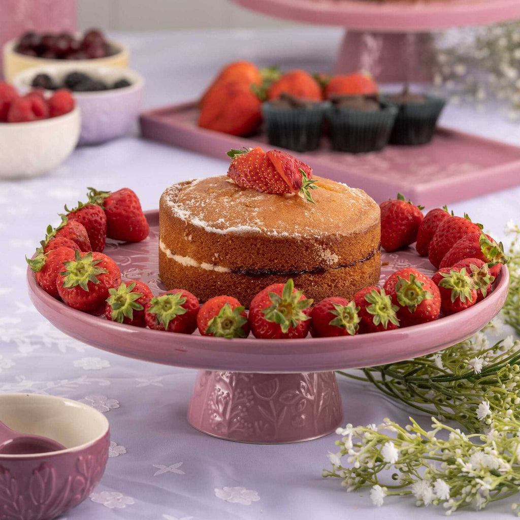 Pink Meadow Cake Stand 27cm - Mason Cash – Latorta