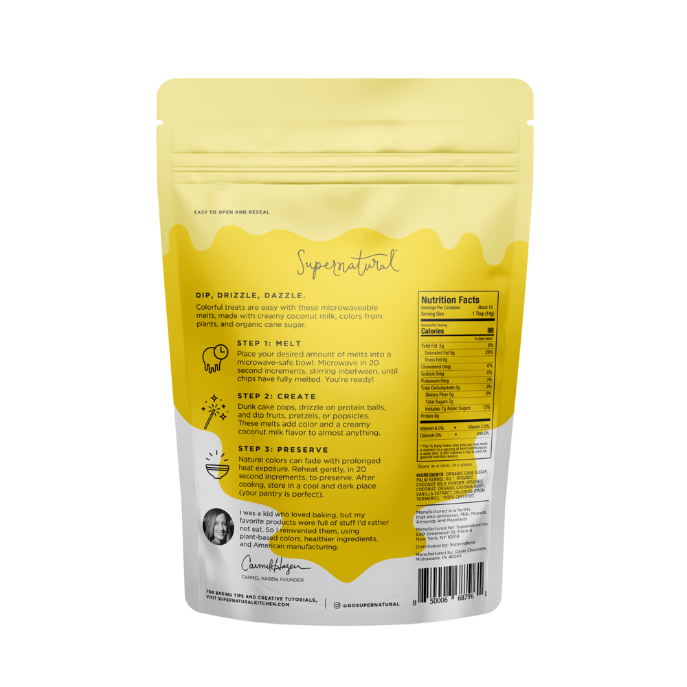 Candy Melts - Yellow Melting Morsels (Vegan) - 170g – Latorta