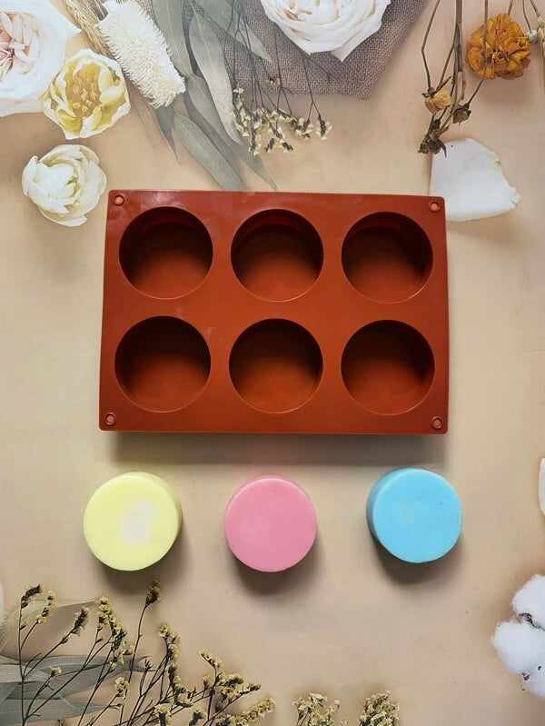 Silicone Baking Mould - Shallow Cylinder 6 Cavities – Latorta