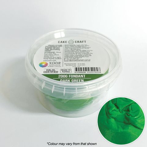 Cake Craft RTR Fondant 200g - Dark Green – Latorta