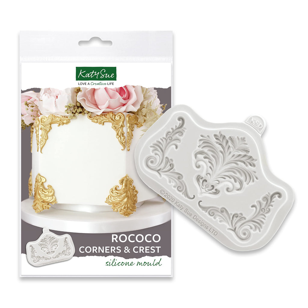 Silicone Mould - Rococo Corners & Crest – Latorta